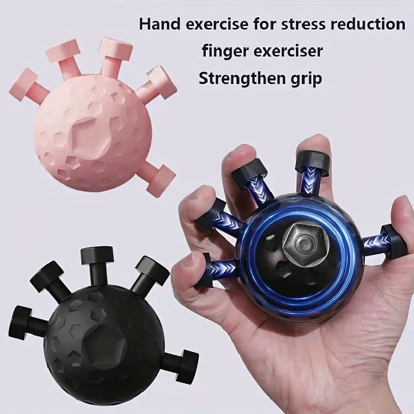 Hand Grip Finger Trainer Strengthener Adjustable Power Training Home F ...